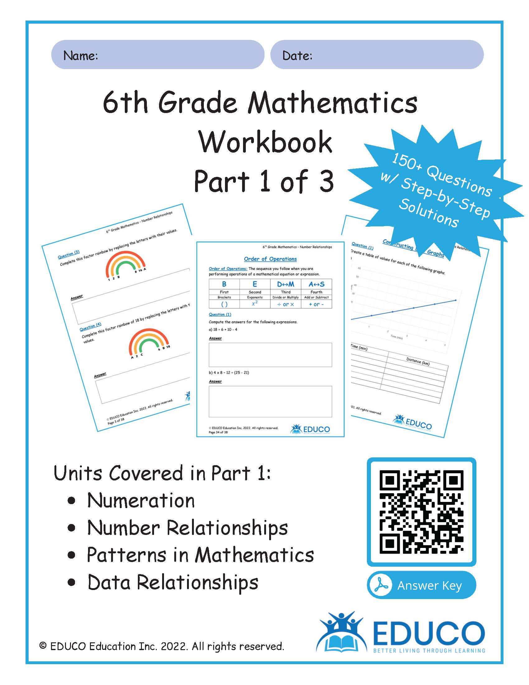 Grade 6 Math Workbook Part 1 Of 3 Physical Workbook EDUCO Education Grade 6 Math Workbook Part 1 Of 3 Physical Workbook EDUCO Education