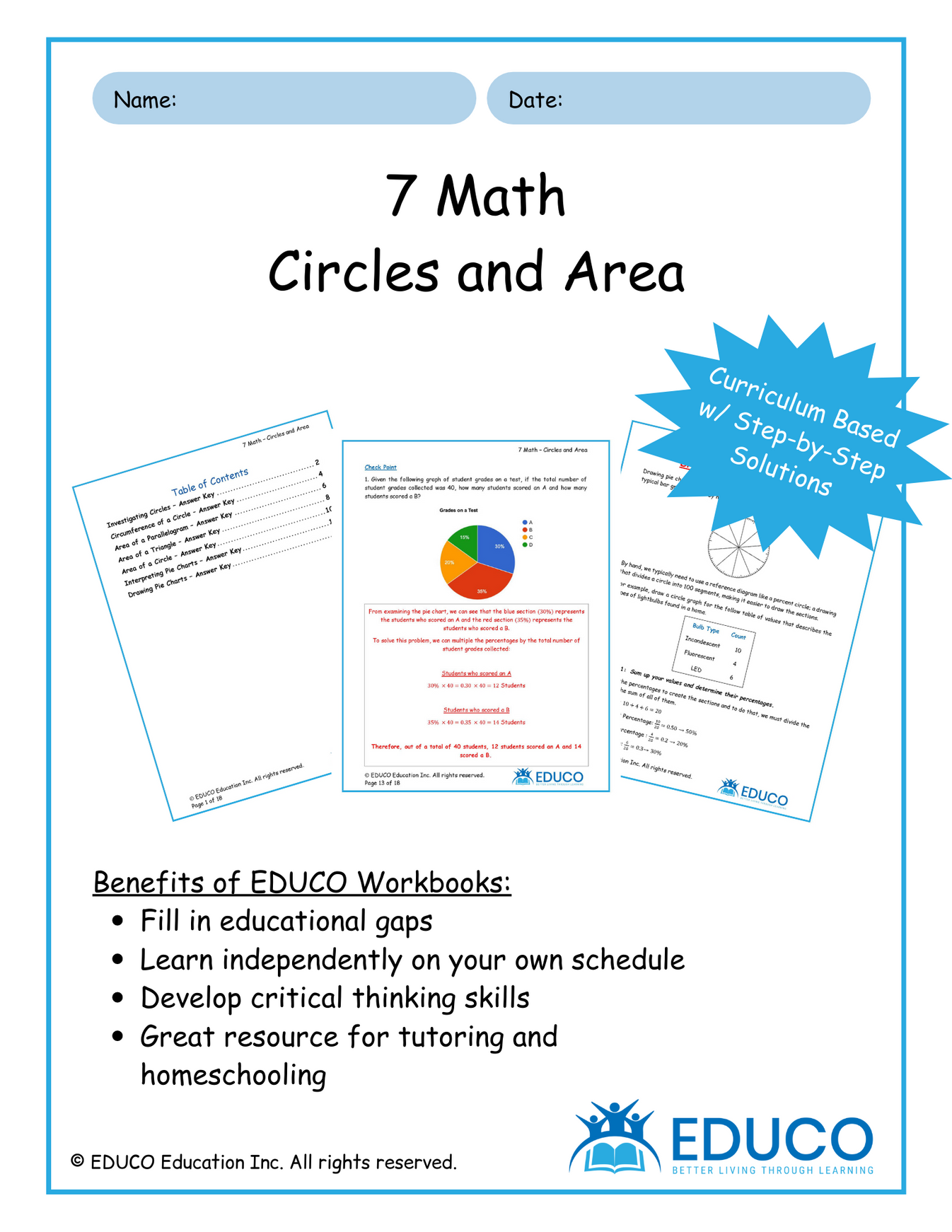 Unit 4: Circles and Area - Grade 7 Math (Digital Download) – EDUCO ...