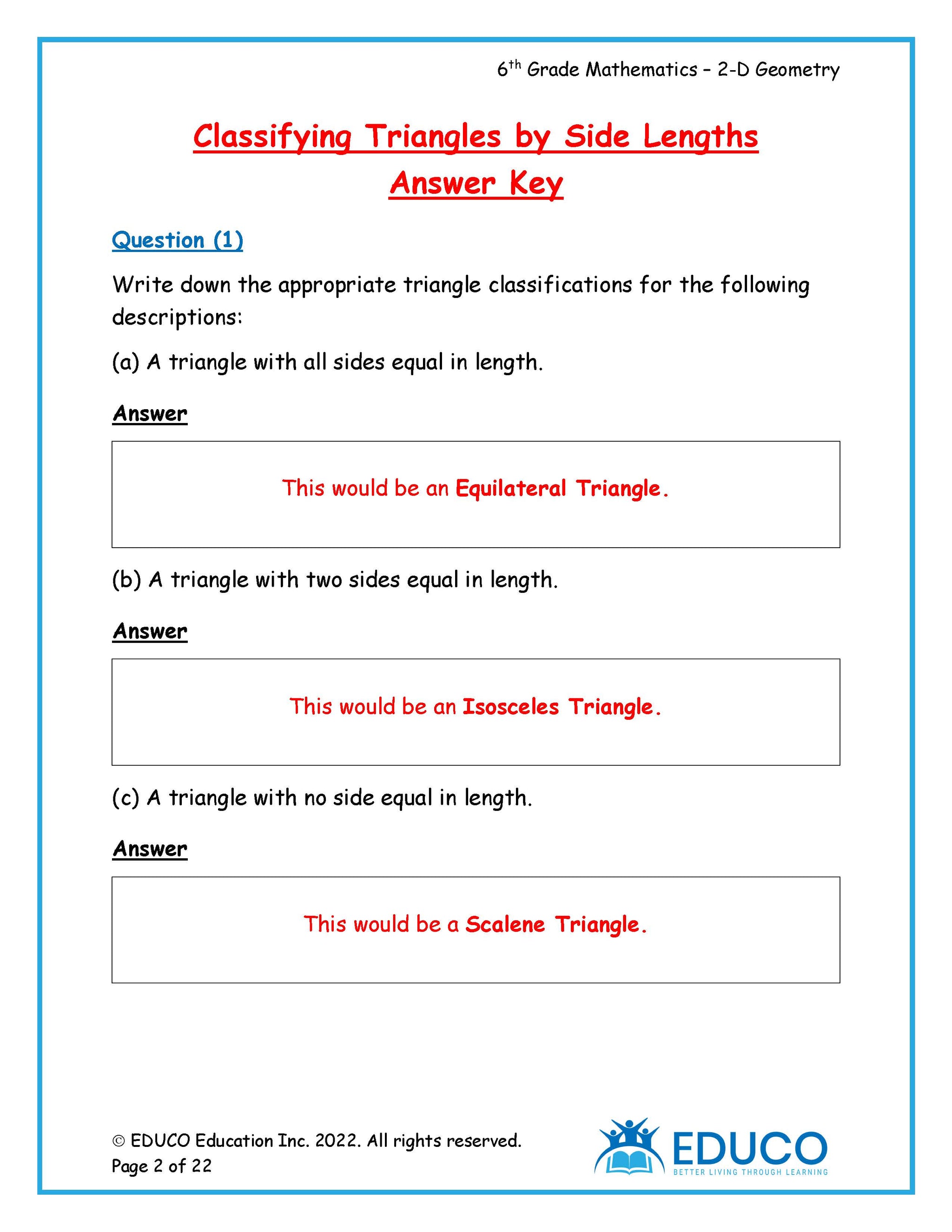 Unit 10: 2D Geometry - Grade 6 Math (Digital Download) – EDUCO Education