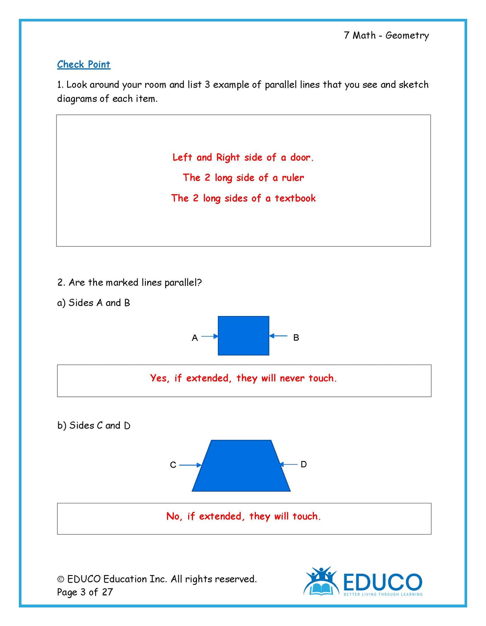 Unit 8: Geometry - Grade 7 Math (Digital Download) – EDUCO Education