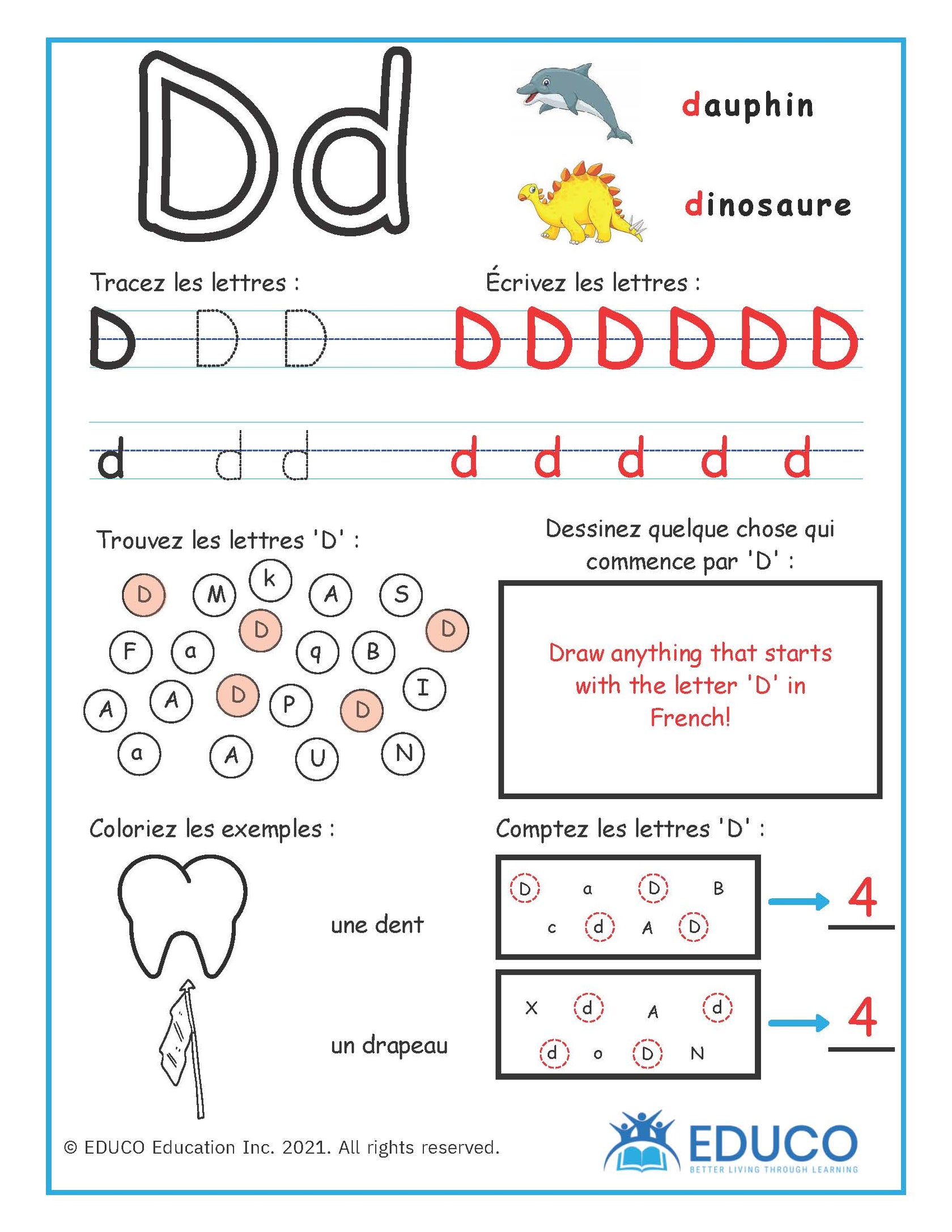 Alphabet Worksheets - French Learning Resources (Digital Download ...